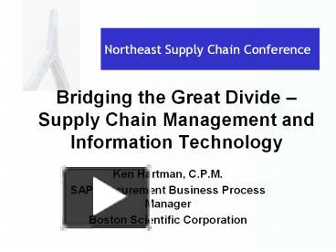 Bridging the Great Divide presentation | free to download