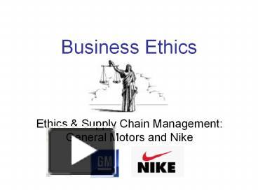 PPT – Business Ethics PowerPoint presentation | free to download - id ...