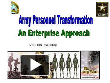Army Personnel Transformation presentation | free to view