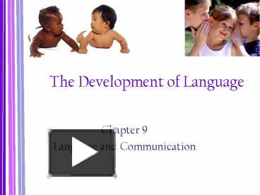 The Development of Language presentation | free to download