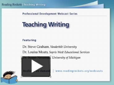 Teaching Writing presentation | free to view