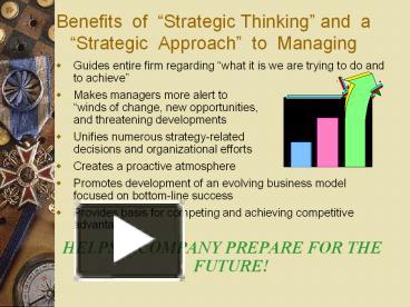 Benefits of Strategic Thinking and a Strategic Approach to Managing ...
