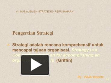 Pengertian Strategi presentation | free to download