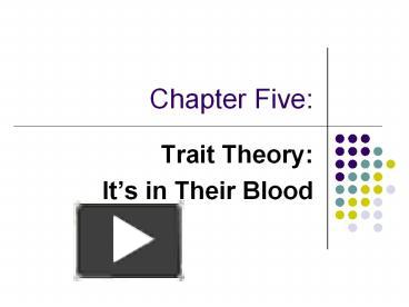 PPT – Chapter Five PowerPoint presentation | free to view - id: 3b5e7b ...
