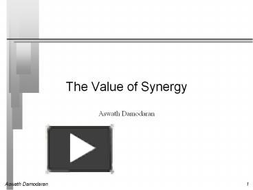 The Value of Synergy presentation | free to download