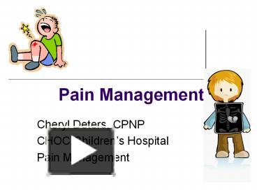 Pain Management presentation | free to download