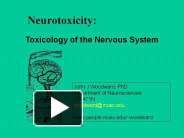 Neurotoxicity: presentation | free to download