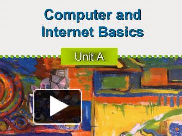 Computer and Internet Basics presentation | free to view