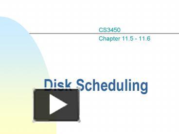 PPT – Disk Scheduling PowerPoint presentation | free to view - id ...