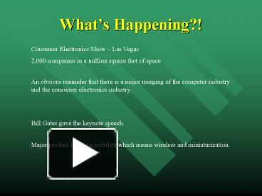 PPT – What’s Happening?! PowerPoint presentation | free to view - id ...
