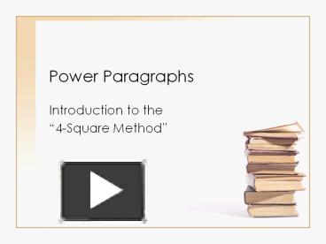 Power Paragraphs presentation | free to view