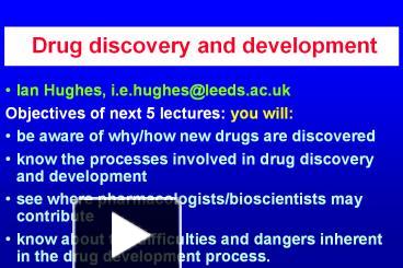 Drug discovery and development presentation | free to view