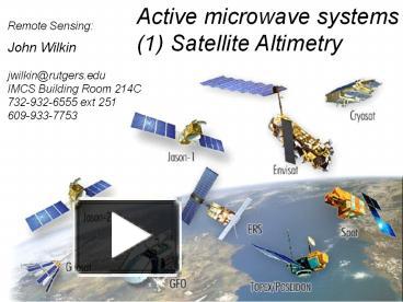 PPT – Remote Sensing: PowerPoint presentation | free to download - id ...
