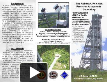 US Army - ARDEC presentation | free to view