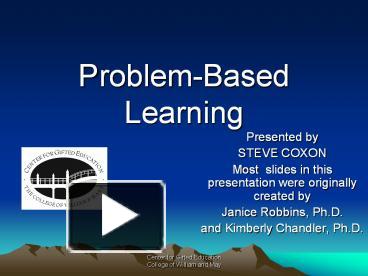 Problem-Based Learning presentation | free to download