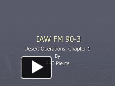PPT – IAW FM 90-3 PowerPoint presentation | free to download - id ...
