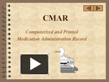 PPT – CMAR PowerPoint presentation | free to view - id: 3b8ca-MDhmY