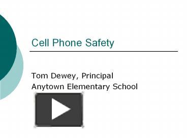 Cell Phone Safety presentation | free to download