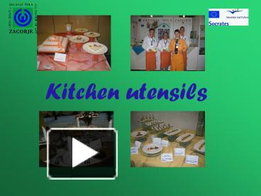 Kitchen utensils presentation | free to view