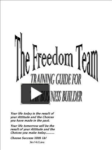 PPT – The Freedom Team PowerPoint presentation | free to download - id ...