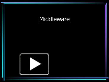 Middleware Introduction Chevron Uses Middleware to link 300 ...