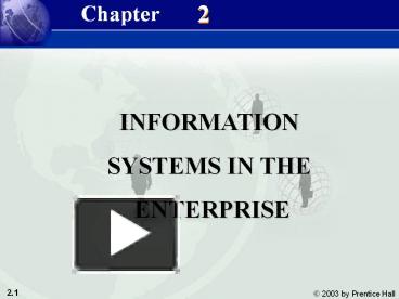 PPT – Chp 2 Information Systems in the Enterprise PowerPoint ...