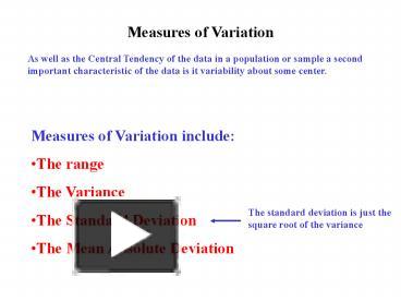 PPT – Measures of Variation PowerPoint presentation | free to view - id ...