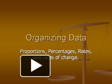 PPT – Organizing Data PowerPoint presentation | free to download - id ...