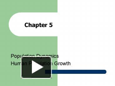 PPT – Population Dynamics PowerPoint presentation | free to view - id ...