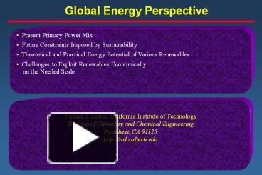 PPT – Global Energy Perspective PowerPoint presentation | free to view ...