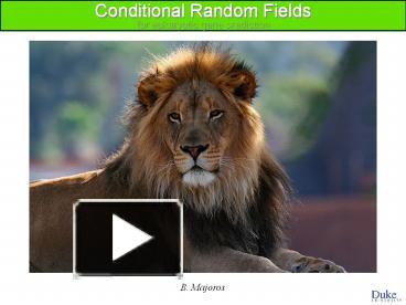 PPT – Conditional Random Fields PowerPoint presentation | free to ...