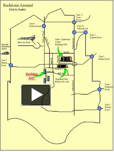 map of redstone arsenal with mike's room presentation | free to download