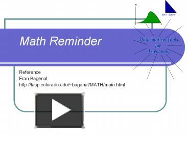 PPT – Math Reminder PowerPoint presentation | free to download - id ...