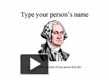 PPT – Type your persons name PowerPoint presentation | free to view ...