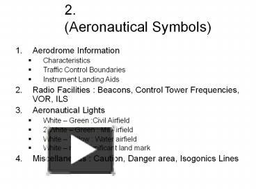PPT – 2. ????????????????????????? (Aeronautical Symbols) PowerPoint ...