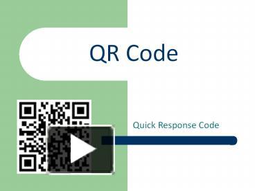 QR Code presentation | free to download