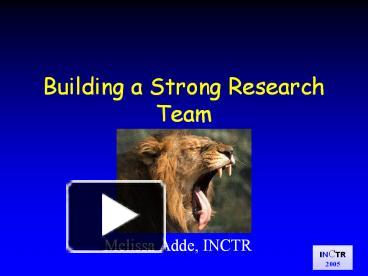 PPT – INCTR PowerPoint presentation | free to view - id: 3bd6eb-ZDU1N