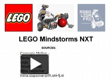 LEGO Mindstorms NXT presentation | free to view