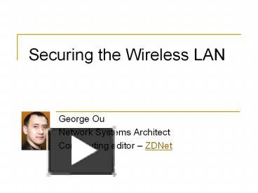 PPT – Securing the Wireless LAN PowerPoint presentation | free to ...