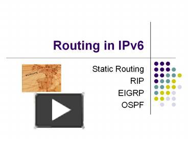 PPT – Routing in IPv6 PowerPoint presentation | free to download - id ...