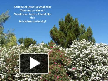 PPT – FRIENDSHIP WITH JESUS PowerPoint presentation | free to view - id ...