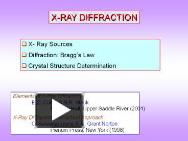 X-RAY DIFFRACTION presentation | free to view