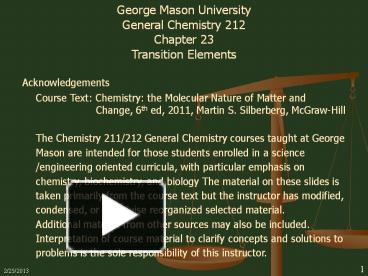 PPT – George Mason University PowerPoint presentation | free to view ...