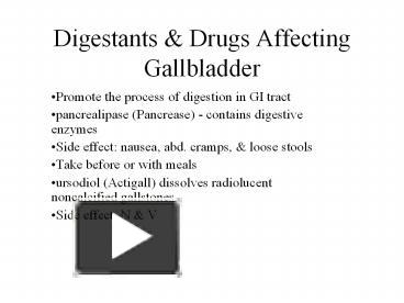 PPT – Digestants PowerPoint presentation | free to download - id ...