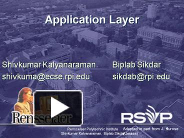 PPT – Application Layer PowerPoint presentation | free to view - id ...