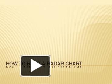 PPT – How to read a radar chart PowerPoint presentation | free to view ...