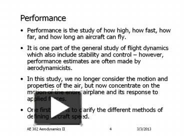 PPT – Performance PowerPoint presentation | free to view - id: 3c1118-NWIzY