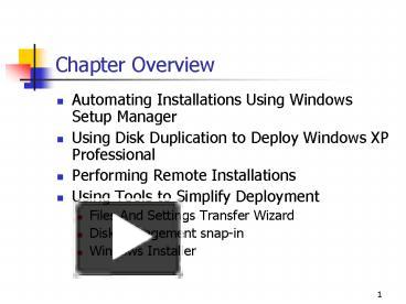PPT – Chapter Overview PowerPoint presentation | free to download - id ...