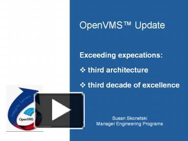 PPT – OpenVMS™ Update PowerPoint presentation | free to download - id ...