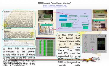PPT – SNS Standard Power Supply Interface PowerPoint presentation ...
